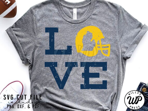 Michigan Football Svg Love Svg Grunge Distressed Png Dxf - Etsy