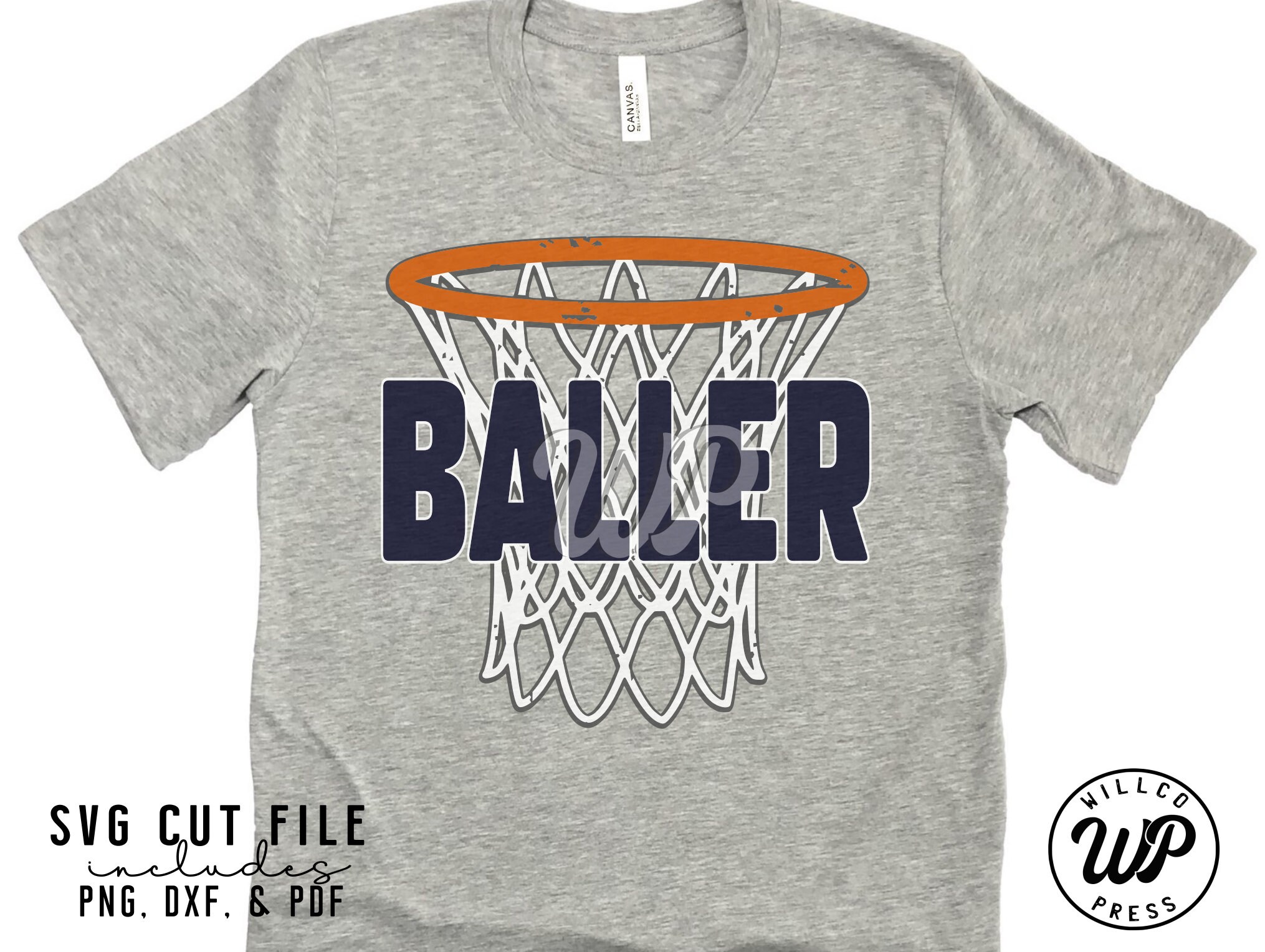 Baller Svg Basketball Svg Grunge Distressed Png Dxf Svg - Etsy