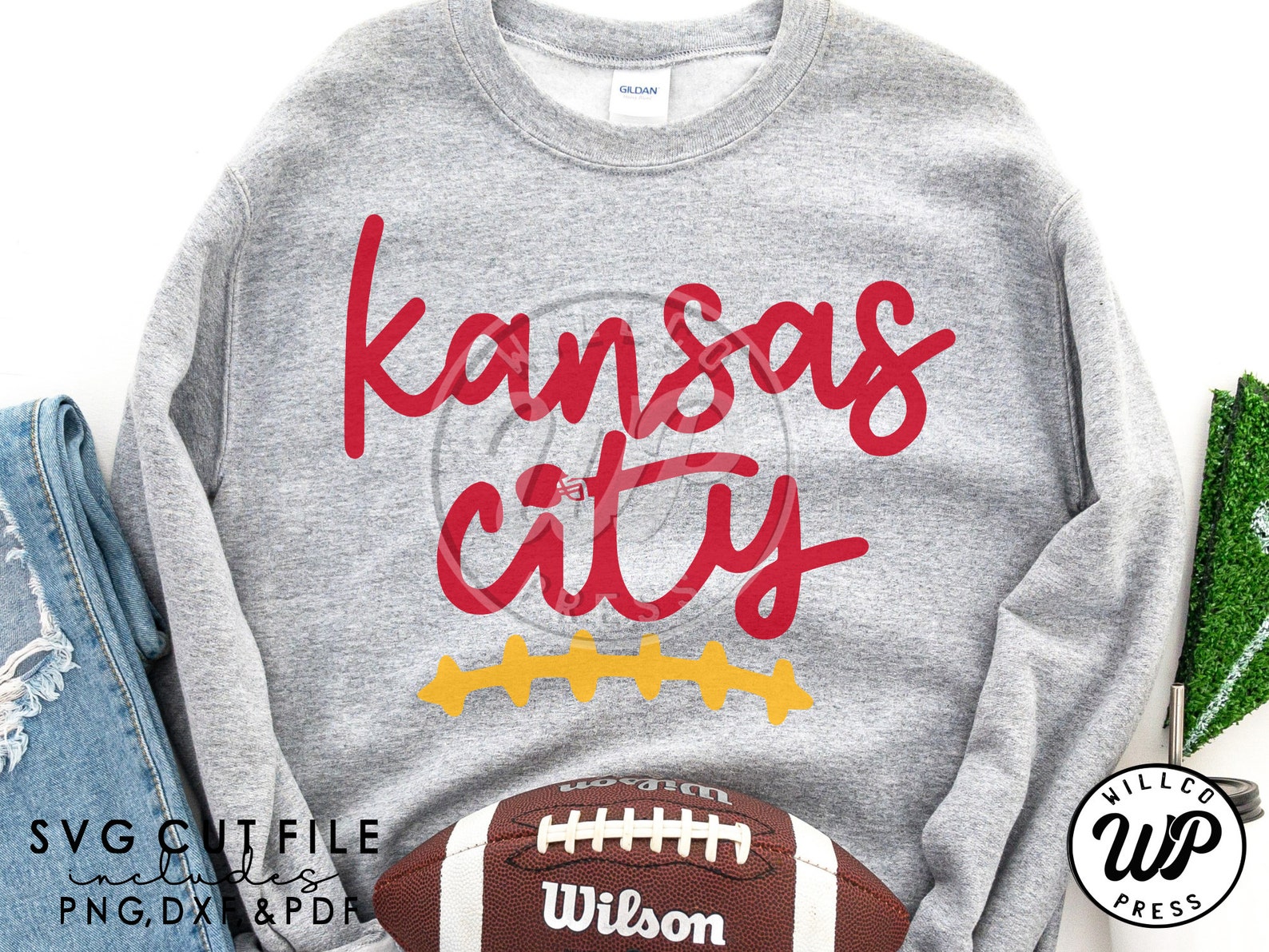 Kansas City Svg Football Svg Png Dxf Svg Files for Cricut - Etsy