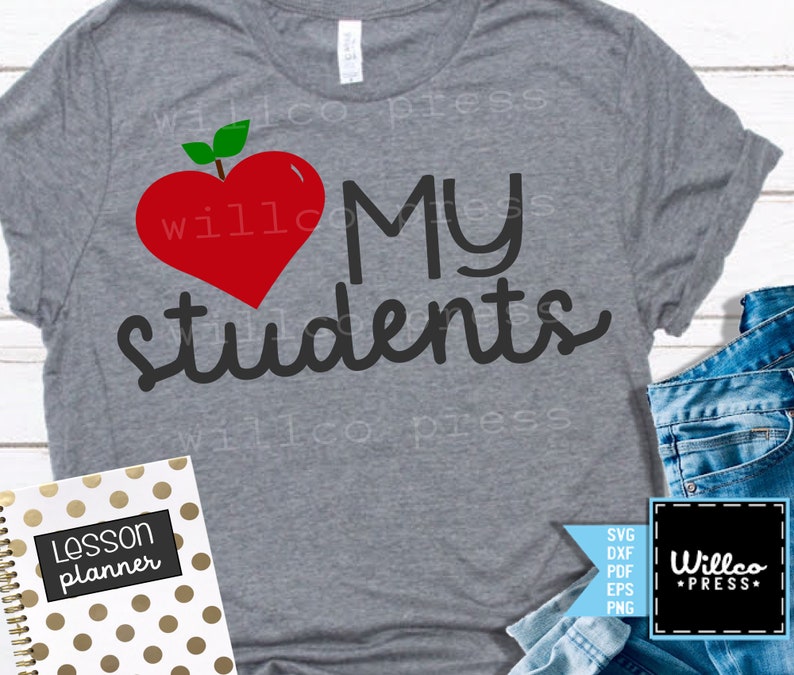 Love My Students Teacher Svg Png Dxf Svg Files for Cricut - Etsy