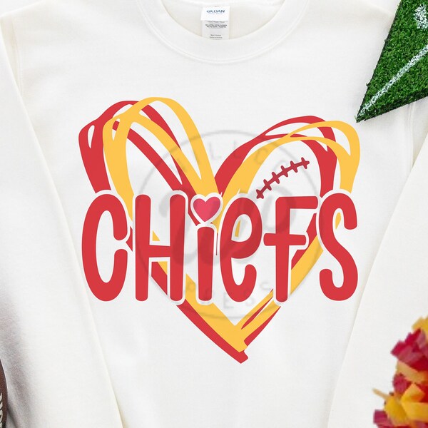Chiefs Heart - Etsy