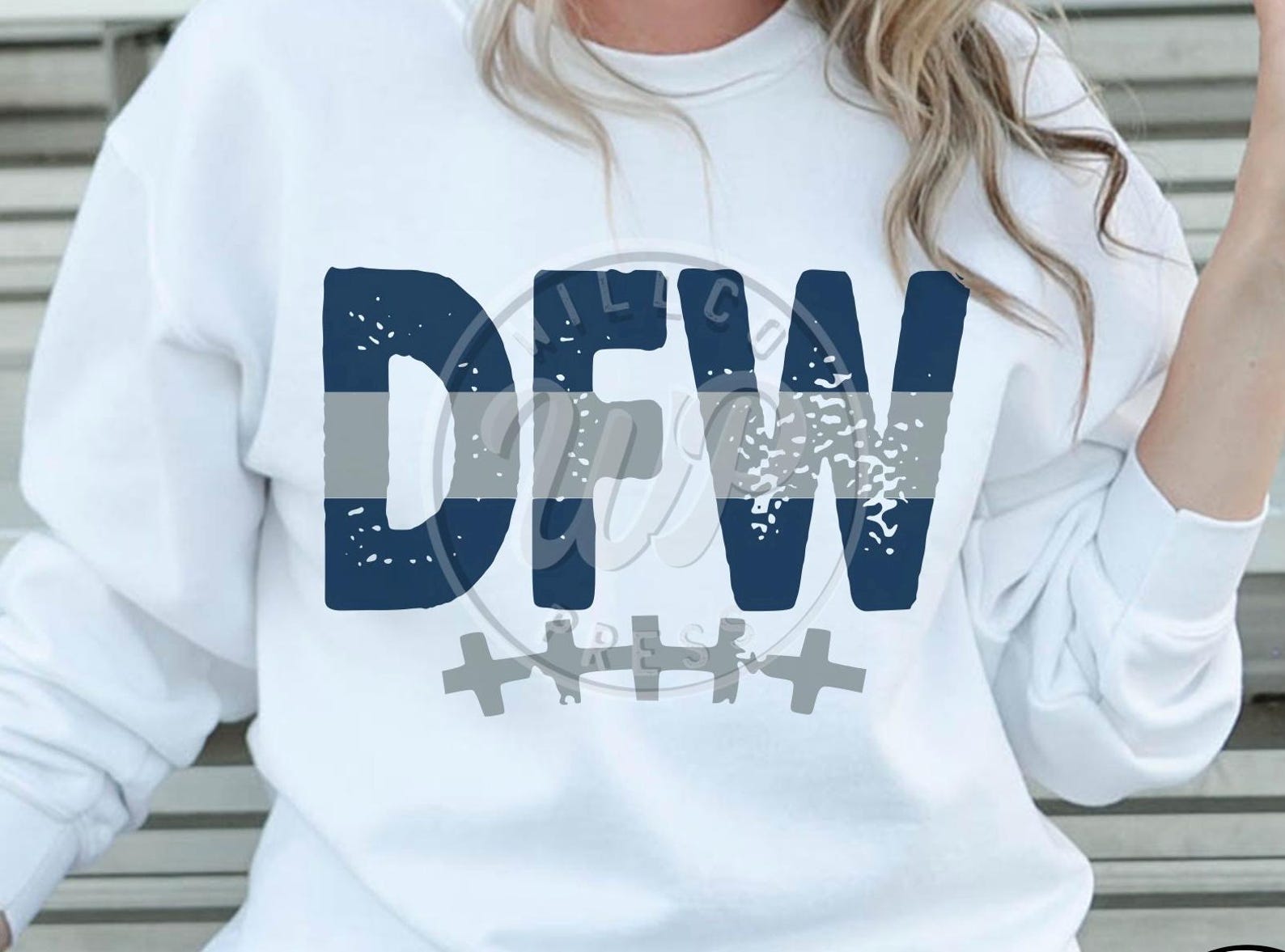 DFW Football Svg, Dallas Svg, Grunge Distressed, Airport Code Png, Dxf ...