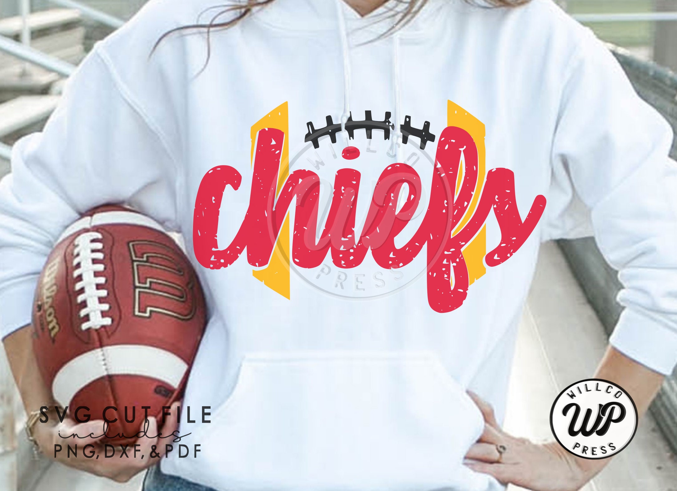 Chiefs Football Svg Dxf Png Grunge Distressed Svg Files - Etsy