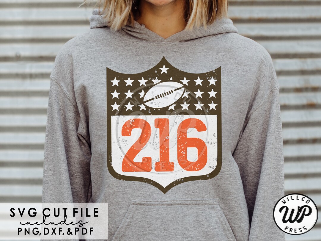 216 Football Png, Cleveland Area Code, Svg Files for Cricut, 300 Dpi ...