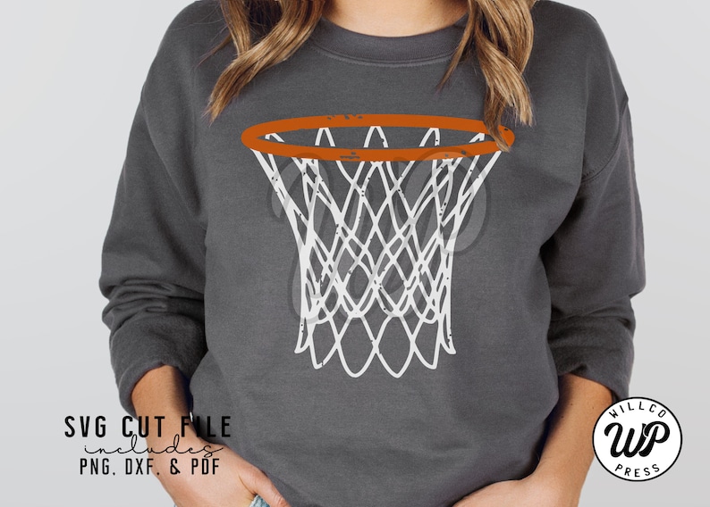 Basketball Net Svg Grunge Distressed Png Dxf Svg Files for - Etsy