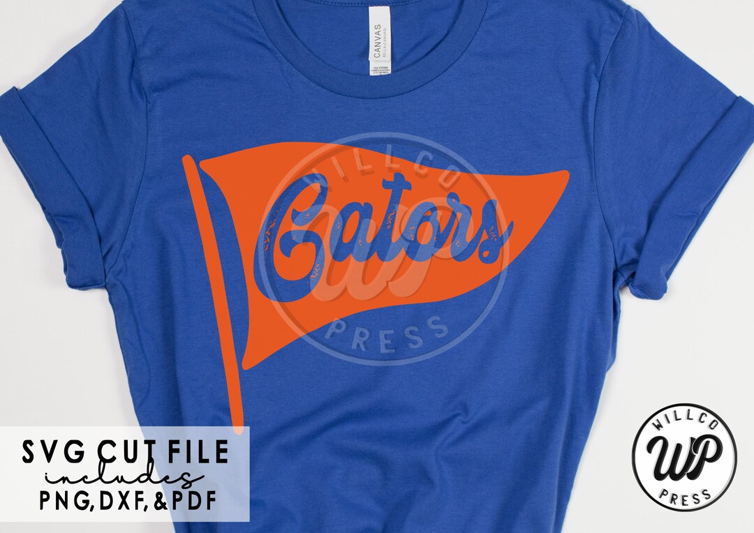 Gators Pennant Svg Team Flag Svg Vintage Football Svg - Etsy