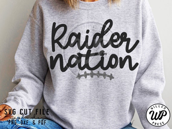 Raider Nation Svg Raiders Football Png Dxf Svg Files for - Etsy