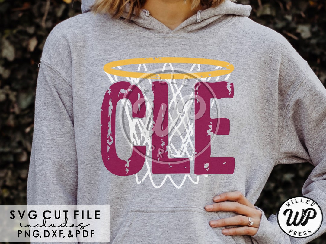 CLE Basketball Svg, Cleveland Svg, Grunge Distressed, Png, Dxf, Svg ...