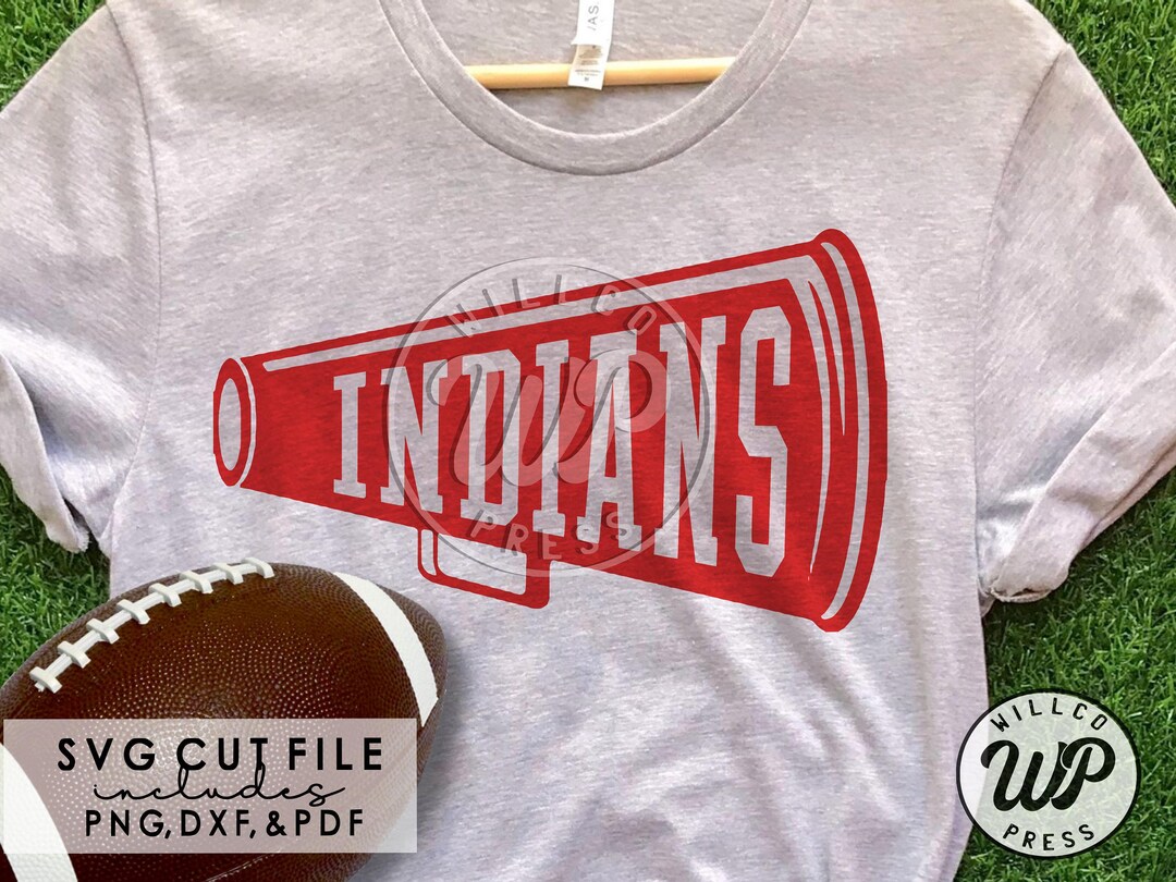 Indians Mascot Png, Indians Cheer Svg, School Sports, Digital Download ...