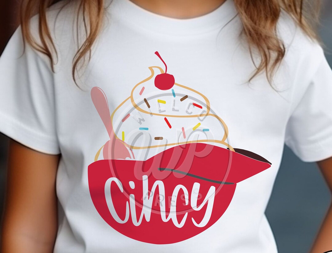 Cincy Ice Cream, Baseball Svg, Cincinnati Svg, Png, Dxf, Svg Files for ...