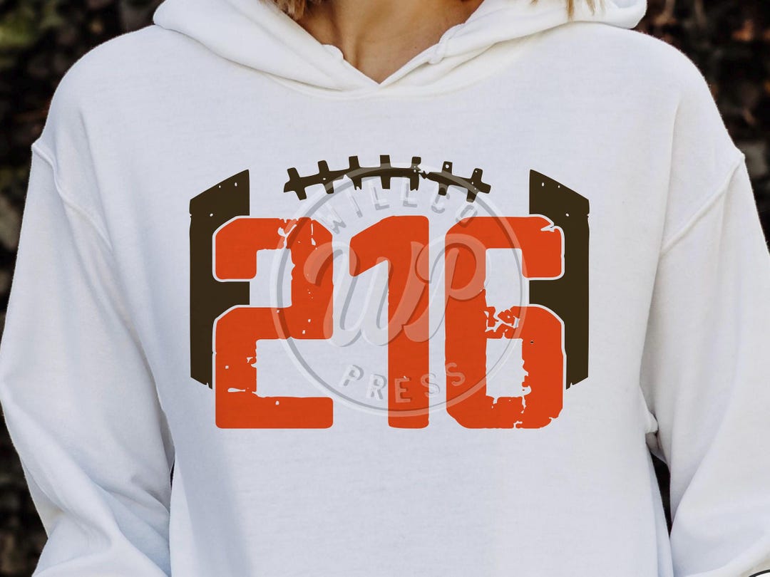 216 Football Svg, Cleveland Area Code, Digitial Download, Transparent ...