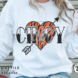 Cincy Football Svg, Cincinnati Svg, Retro Tattoo, Png, Dxf, Svg Files ...