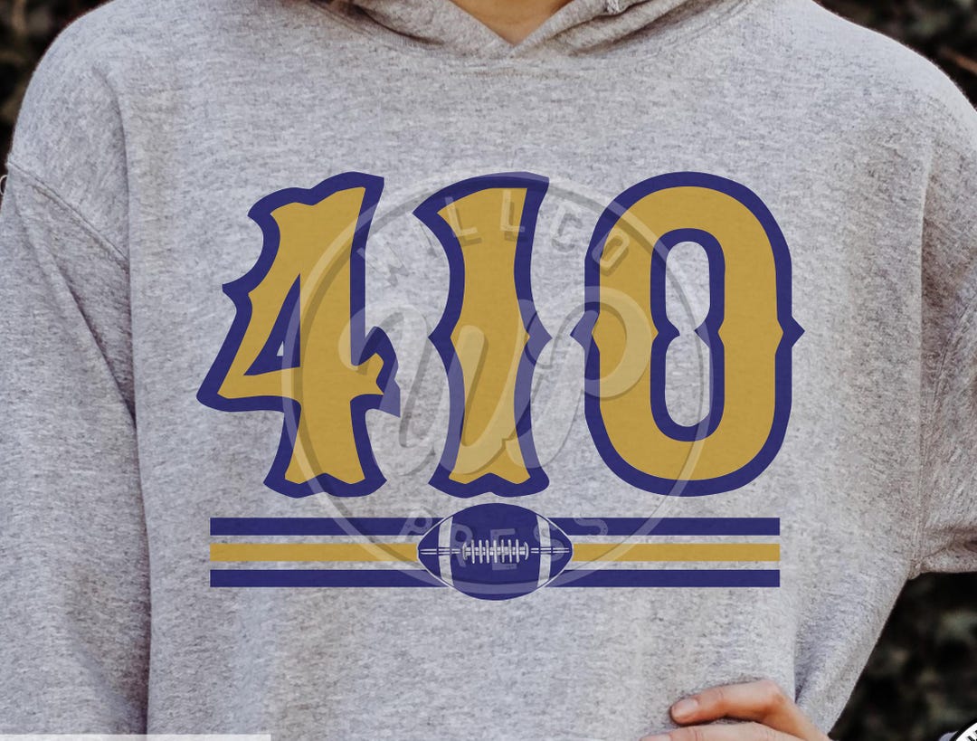 Baltimore Area Code, 410 Football Shirts, Digital Download, Transparent ...