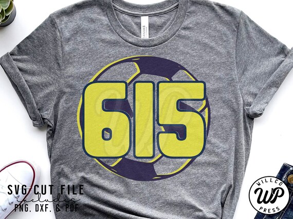 615 Soccer Svg Nashville Png Dxf Svg Files for Cricut - Etsy