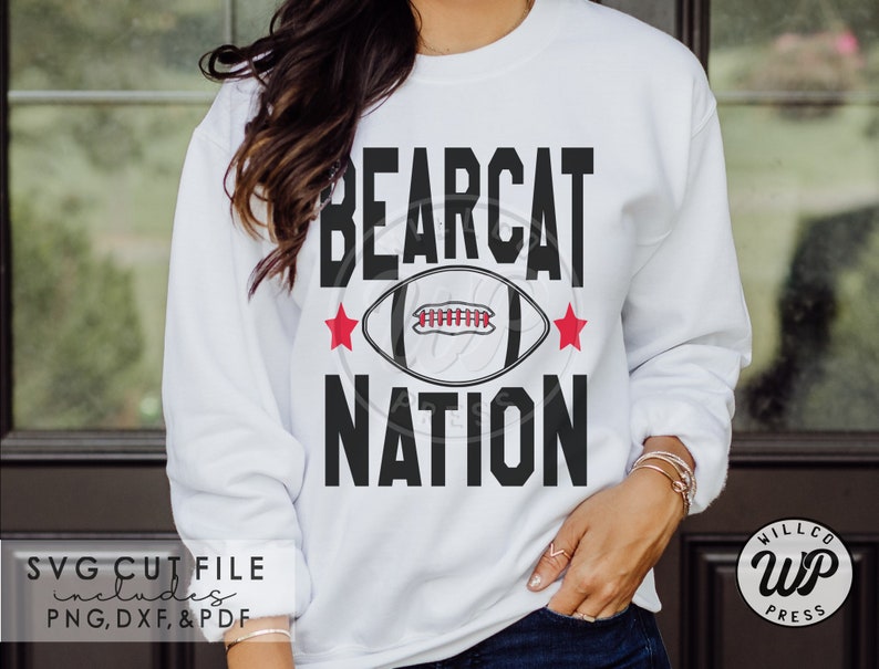 Bearcat Nation Svg Bearcats Football Svg School Team - Etsy