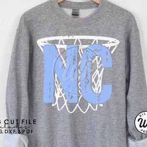 NC Basketball Svg, North Carolina Svg, Grunge Distressed, Png, Dxf, Svg ...