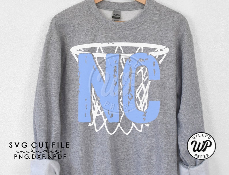 NC Basketball Svg, North Carolina Svg, Grunge Distressed, Png, Dxf, Svg ...