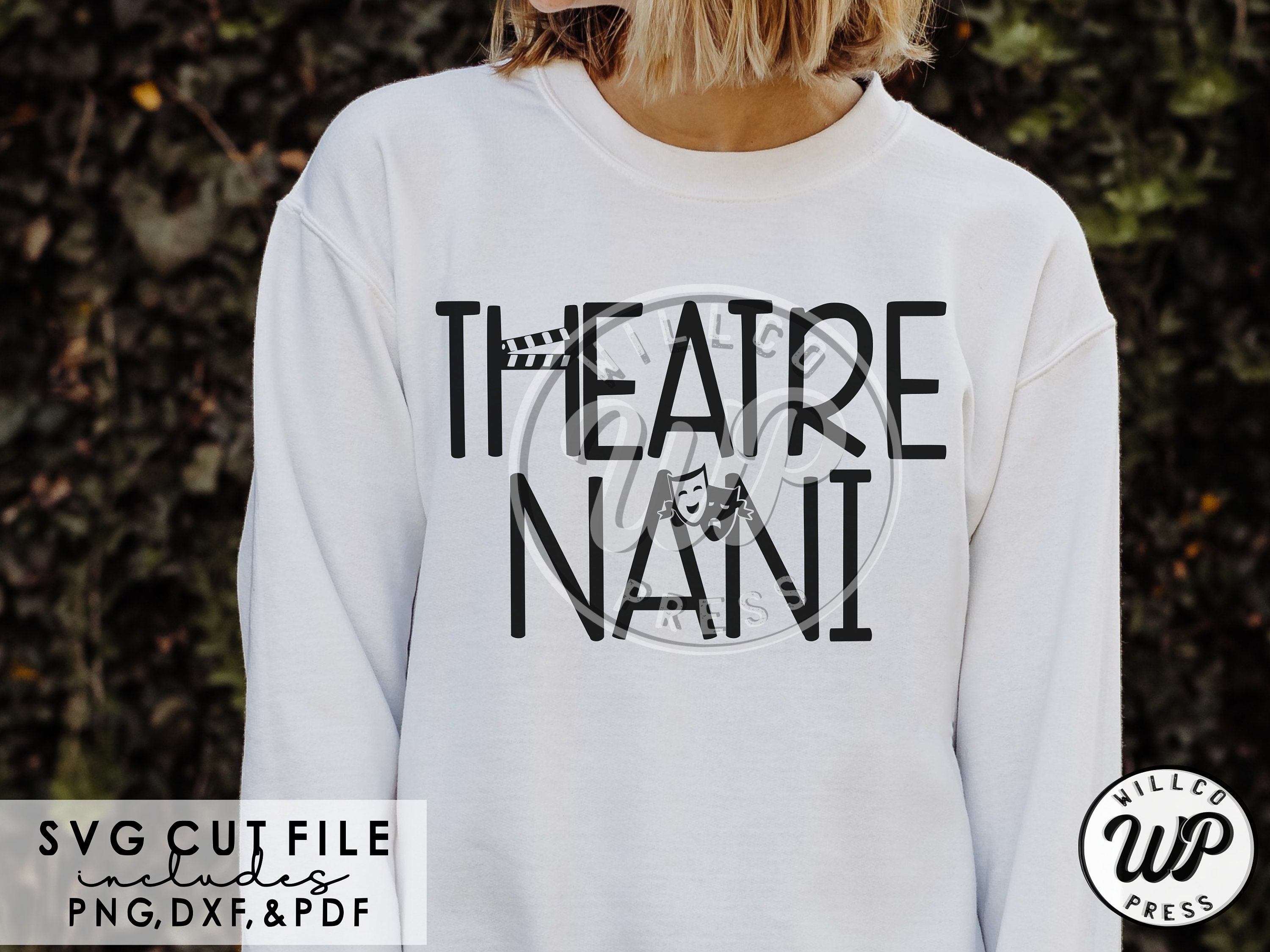 Theatre Nani Svg, Drama Club Svg, Png, Dxf, Svg Files for Cricut ...