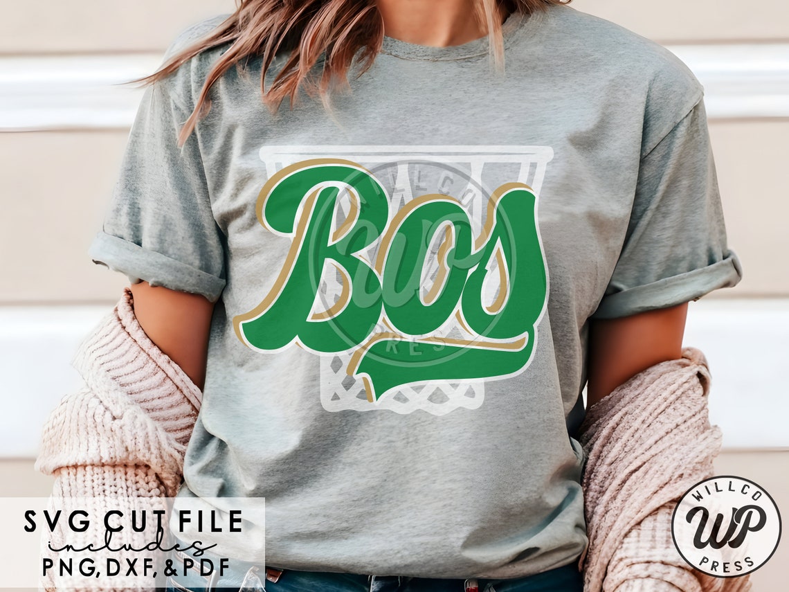 BOS Basketball Png, Boston Svg, Airport Code, Svg Files for Cricut ...