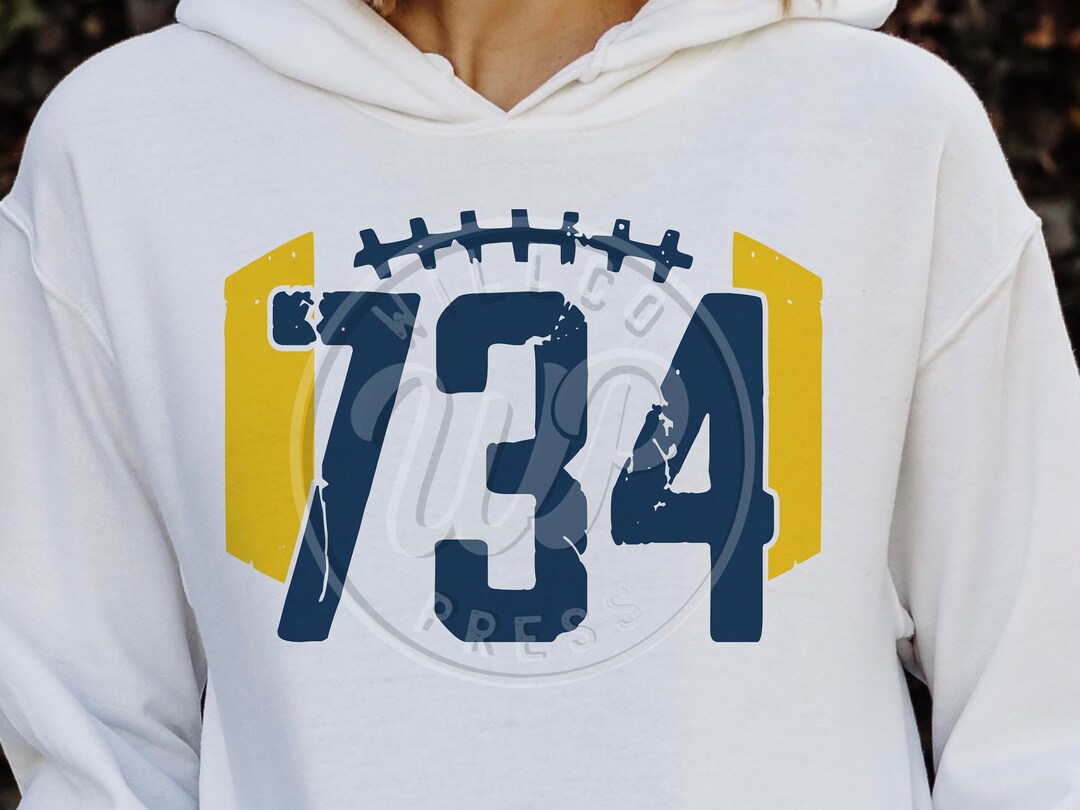 734 Area Code Svg, Grunge Football, Ann Arbor Dtf, Dxf for Silouhette ...