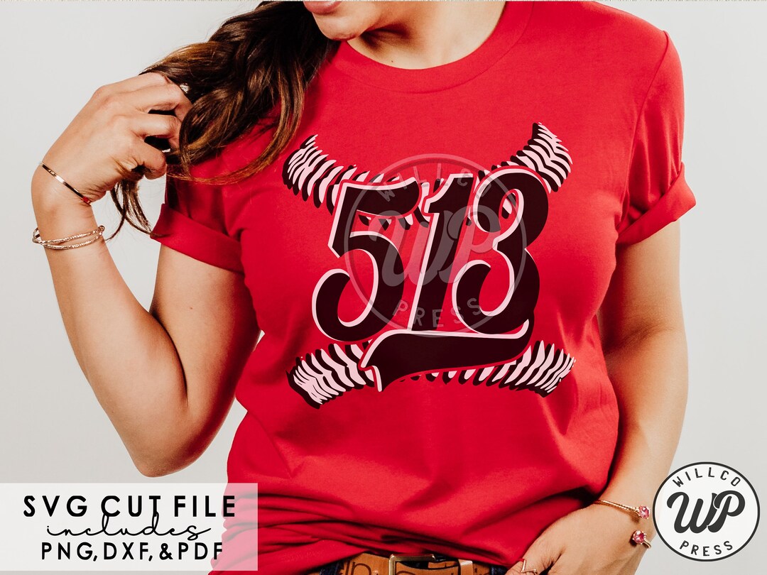 513 Retro Baseball, Cincinnati Svg, Png Clipart, Dxf, Svg Files for ...