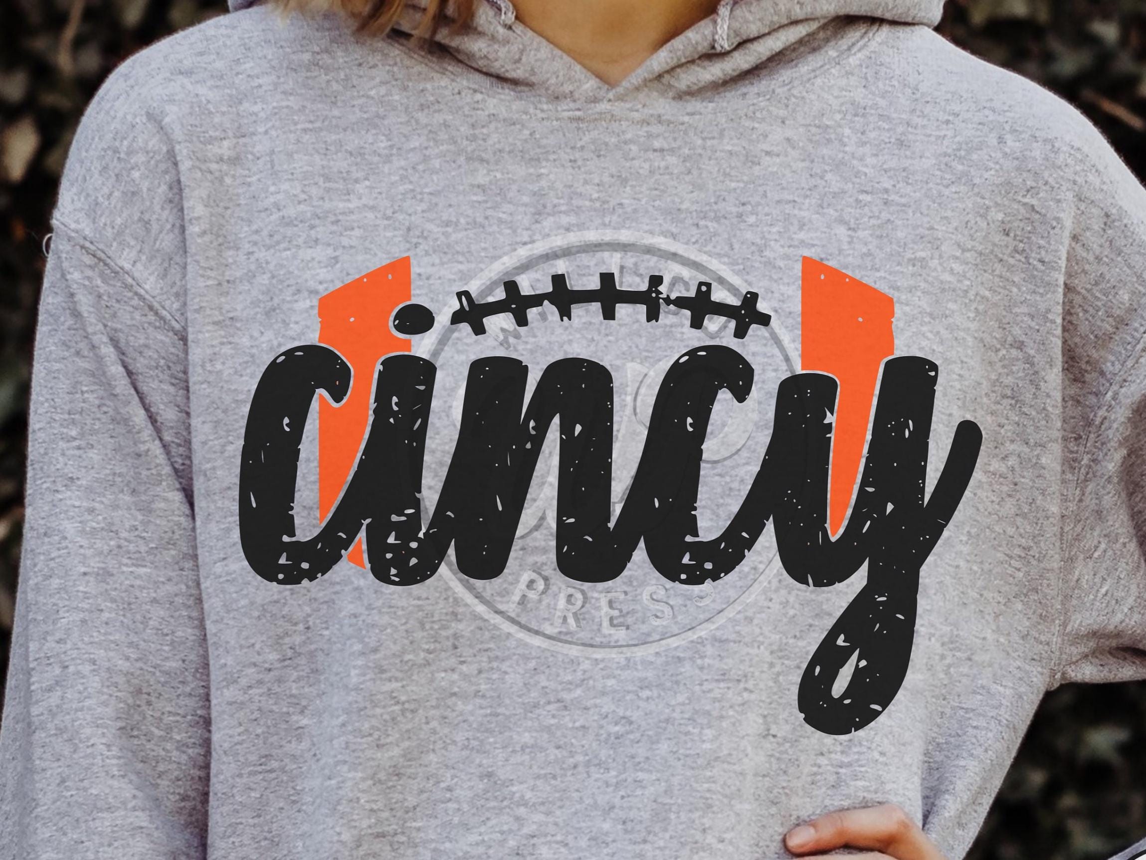Cincy Football Svg, Cincinnati Svg, Grunge Distressed, Png, Dxf, Svg ...