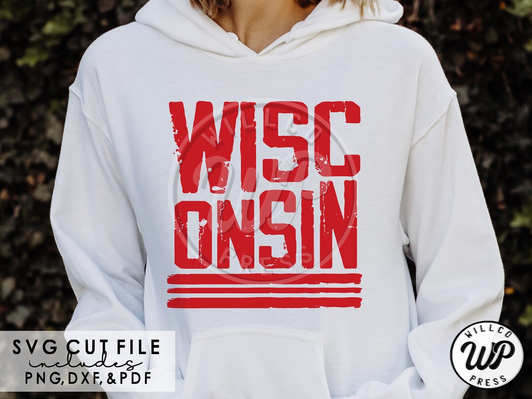Wisconsin Grunge Svg, Football Shirts, Digitial Download, Transparent ...