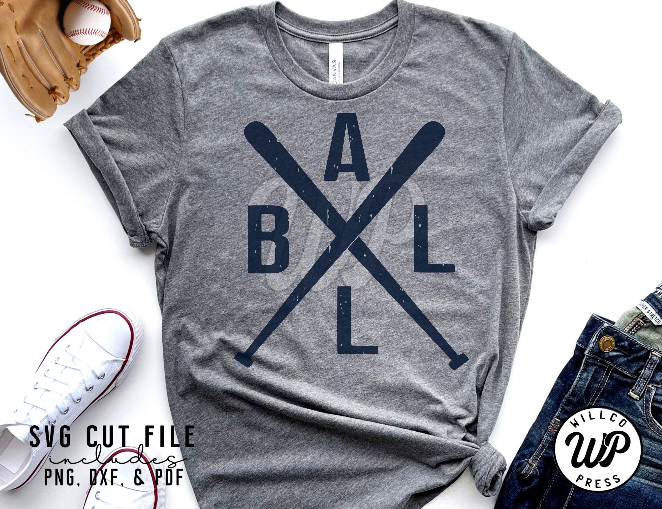Baseball Svg Crossed Bats Distressed Grunge Png Dxf Svg - Etsy