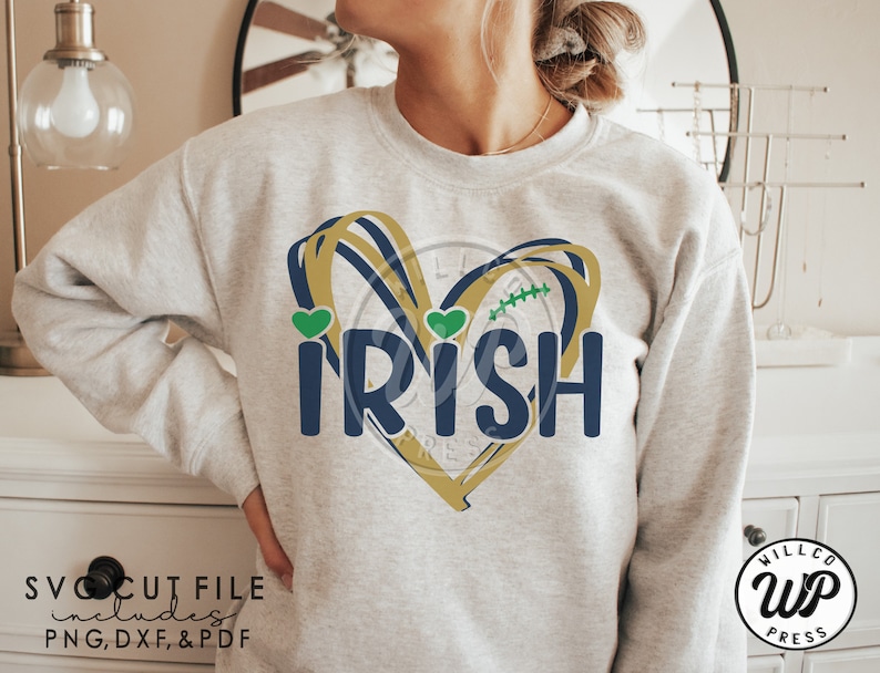 Irish Svg, Football Svg, Png, Dxf, Svg Files for Cricut, Fighting Irish ...