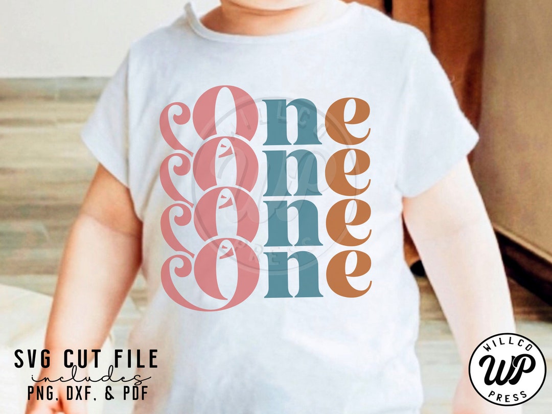 One Svg, 1st Birthday, First Birthday, Png, Dxf, Svg Files for Cricut ...