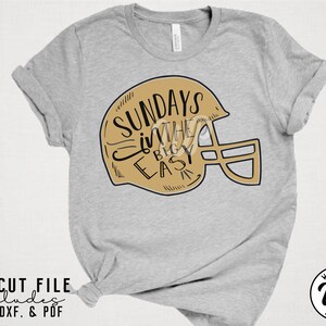 Sundays in Big Easy, New Orleans Football, SVG Files for Cricut ...