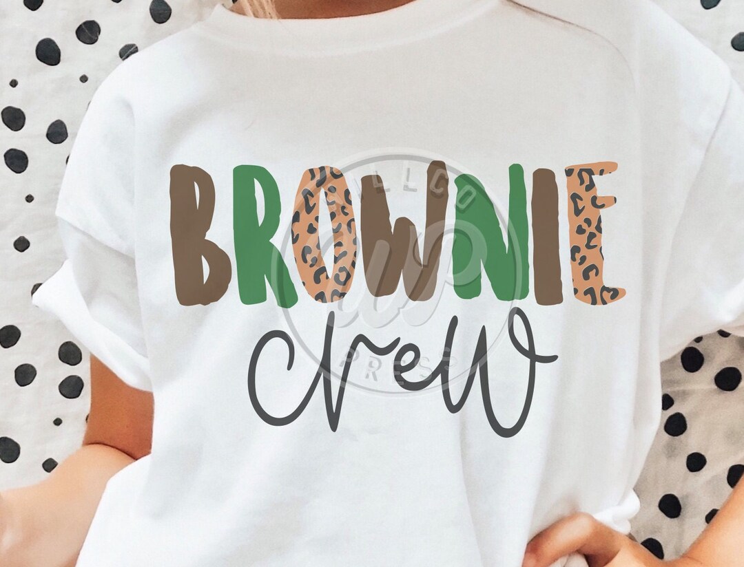 Brownie Crew Svg, Cheetah Print Svg, Png, Dxf, Svg Files for Cricut ...