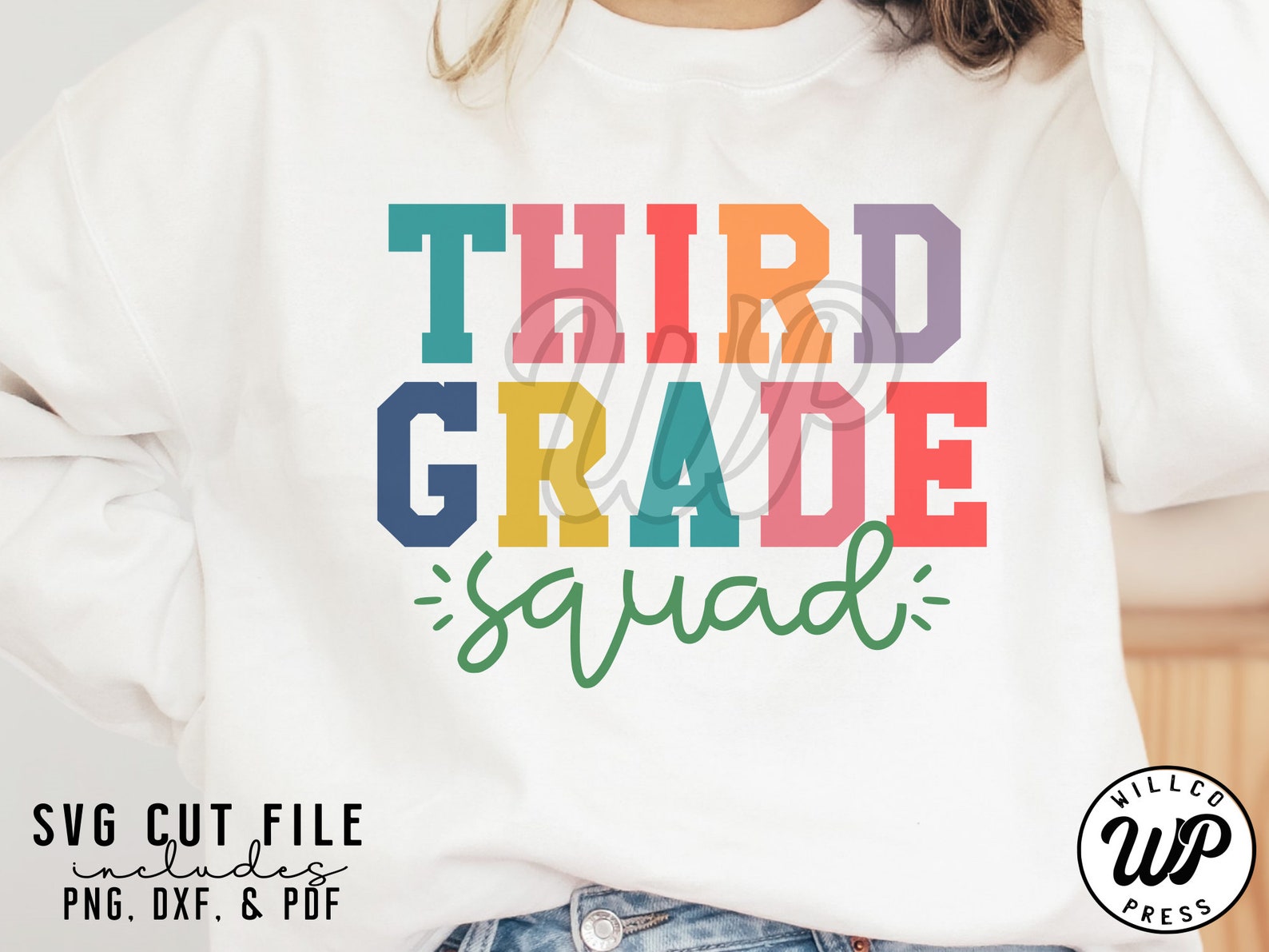 Third Grade Squad Teacher Svg 3rd Grade Png Dxf Svg Files - Etsy