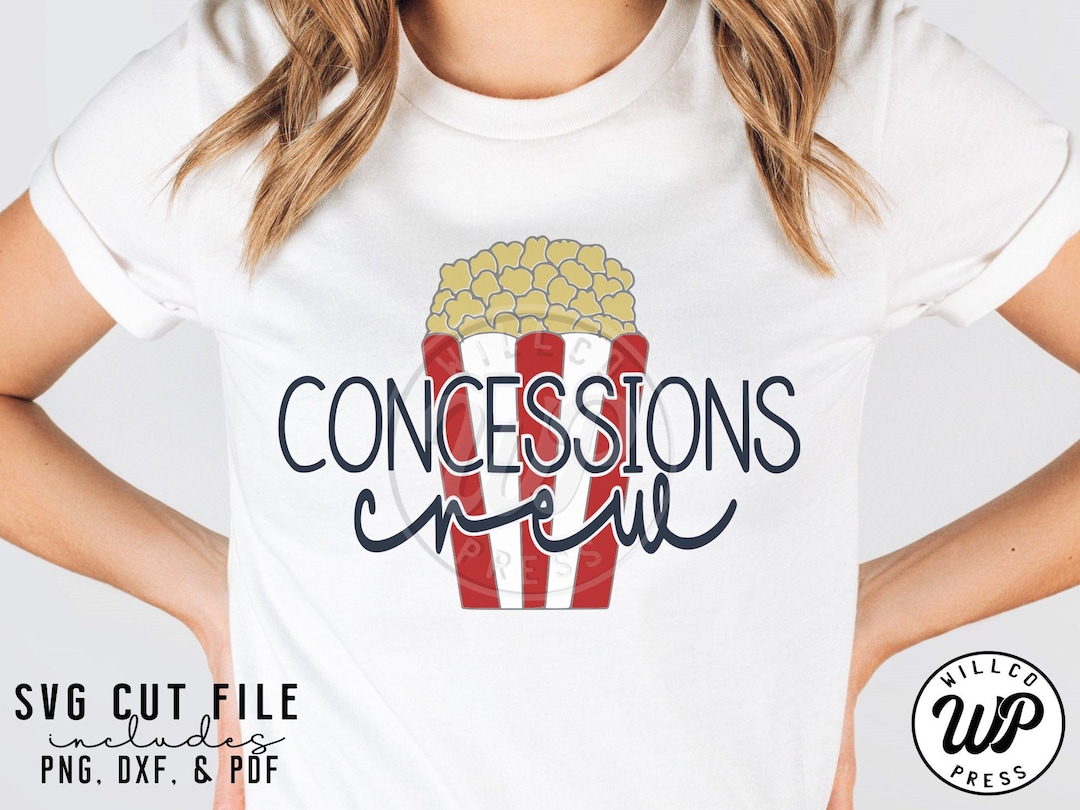 Concession Crew Svg, Concession Stand Svg, Cricut Cut File, Dxf, Png ...