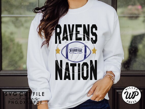 Ravens Nation Football Svg Png Dxf Svg Files for Cricut - Etsy