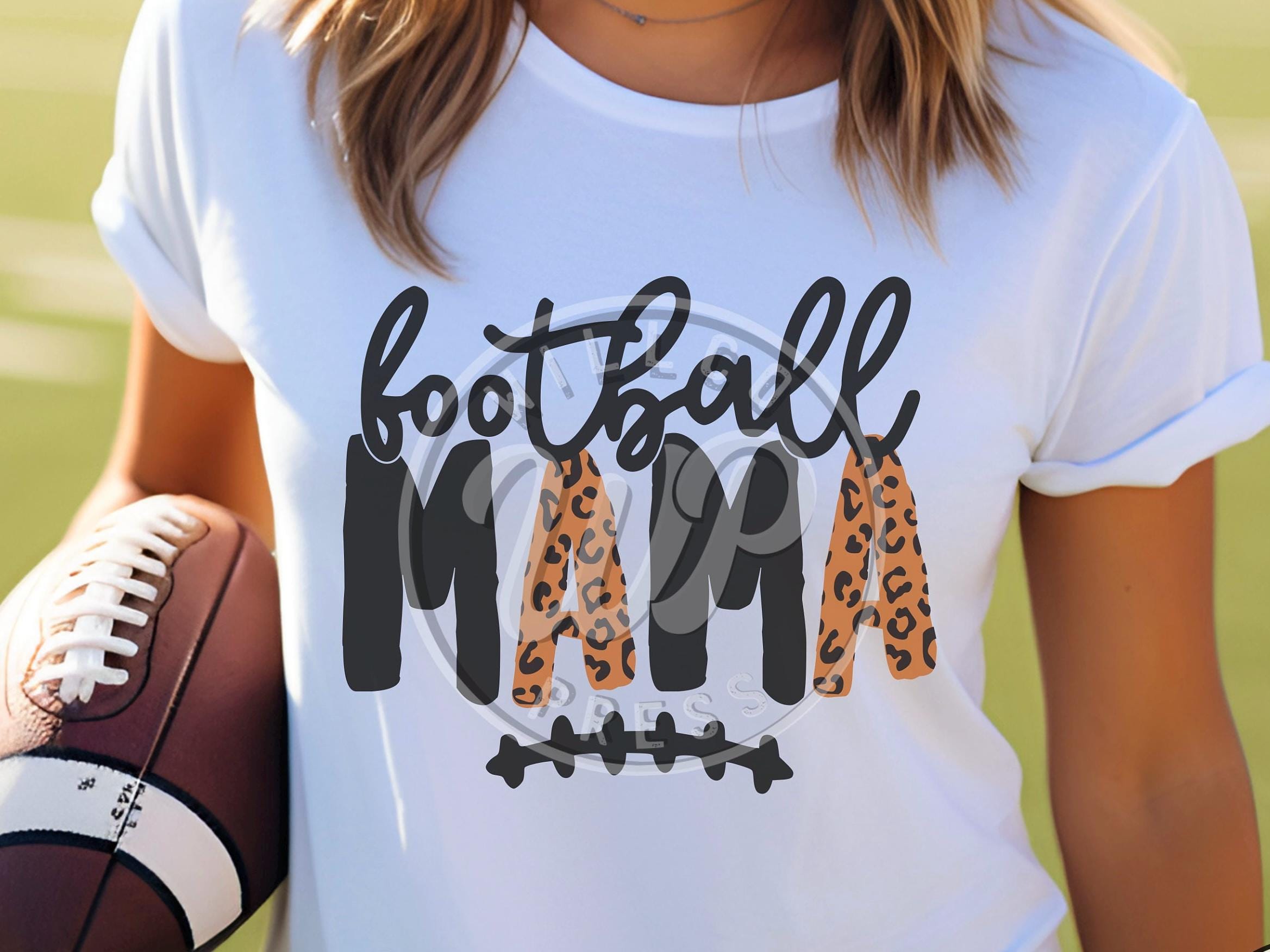 Football Mama Svg, Cheetah Print, Mom Shirts, Digital Download ...