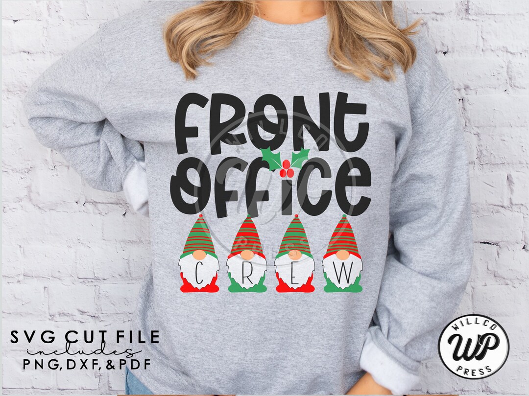 Front Office Crew, School Worker Svg, Christmas Gnomes Svg, Teacher ...