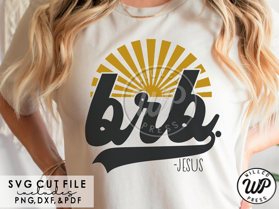 BRB Jesus Svg, Be Right Back Svg, Easter Svgs, Retro, Svg Files for ...