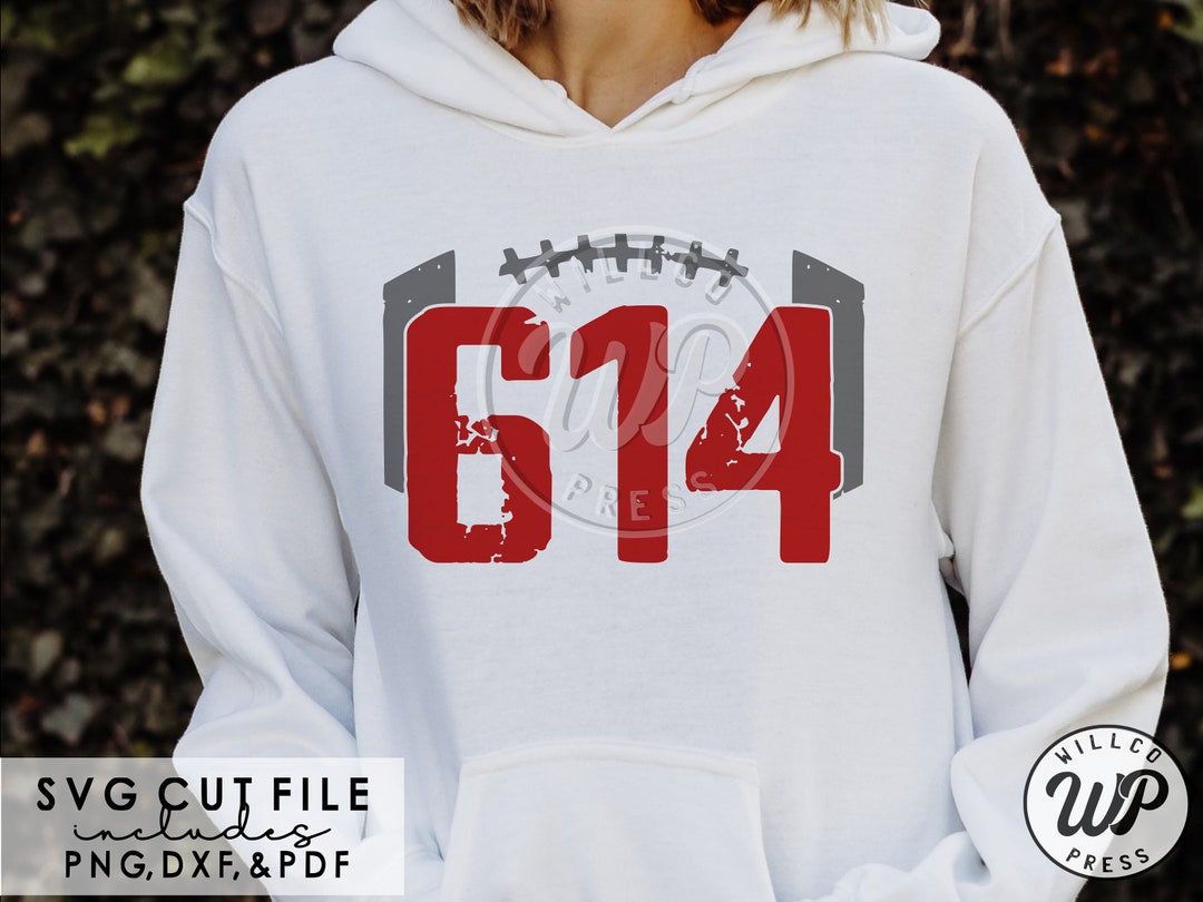 614 Football Svg, Columbus Ohio Area Code, Digitial Download ...