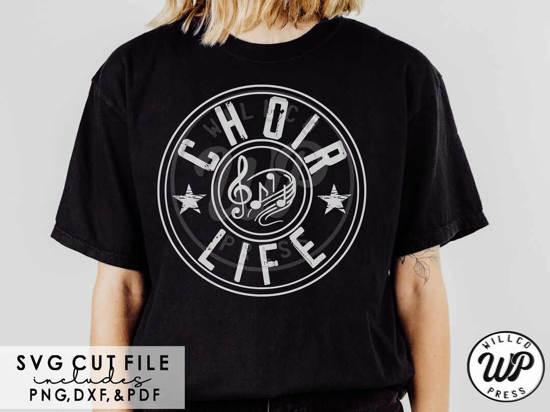 Choir Life Svg, School Chorus Svg, Transparent Png, Dxf for Silouhette ...