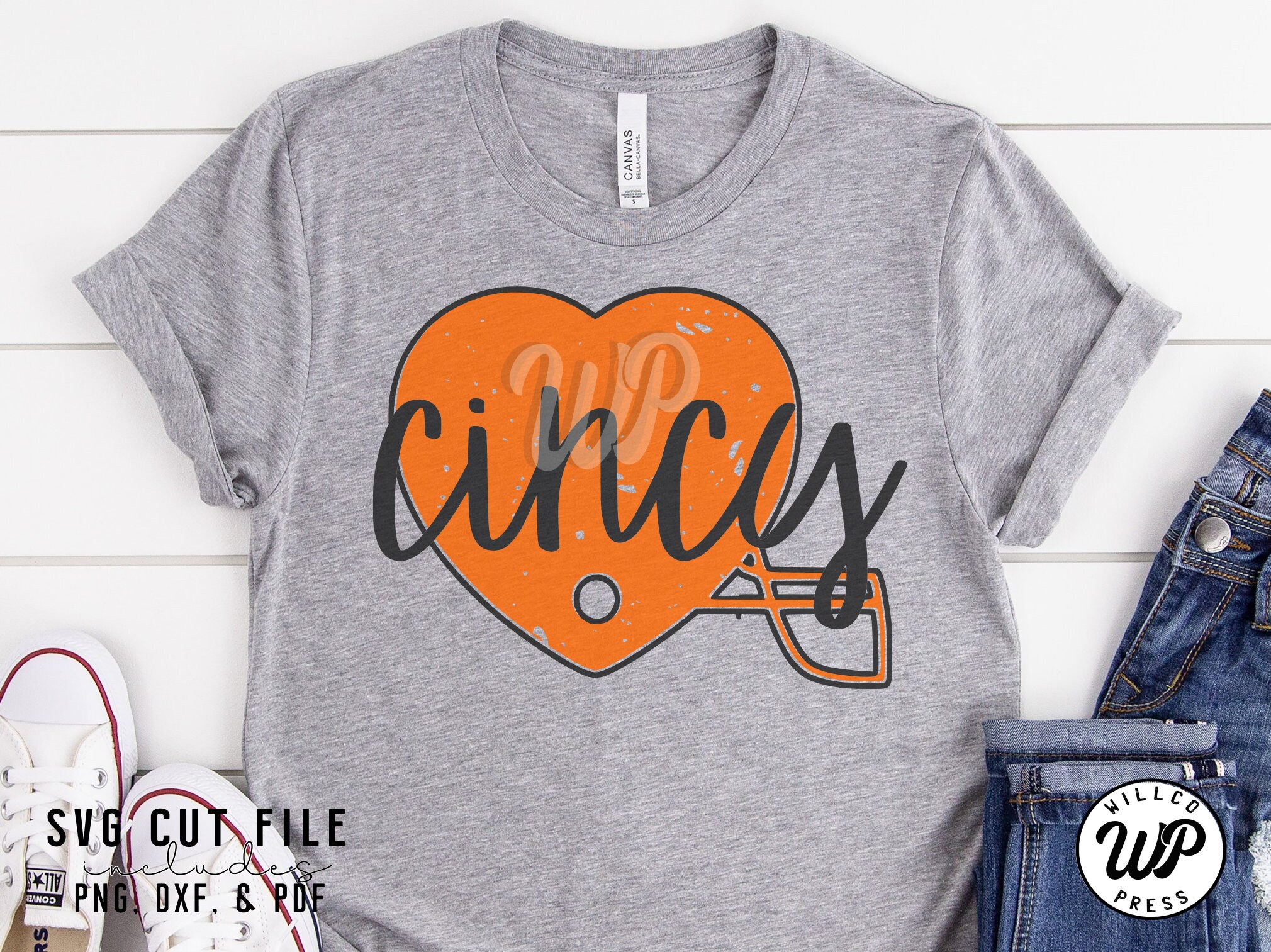 Cincy Football Svg, Cincinnati Svg, Grunge, Distressed, Png, Dxf, Svg ...
