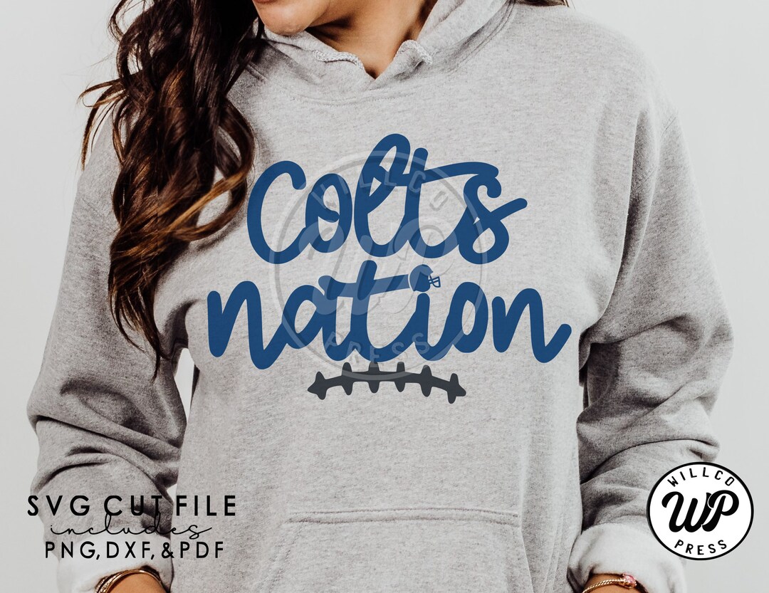 Colts Nation Svg, Colts Football, Png, Dxf, Svg Files for Cricut, Shirt ...