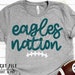 Eagles Nation Svg Eagles Football Png Dxf Svg Files for - Etsy