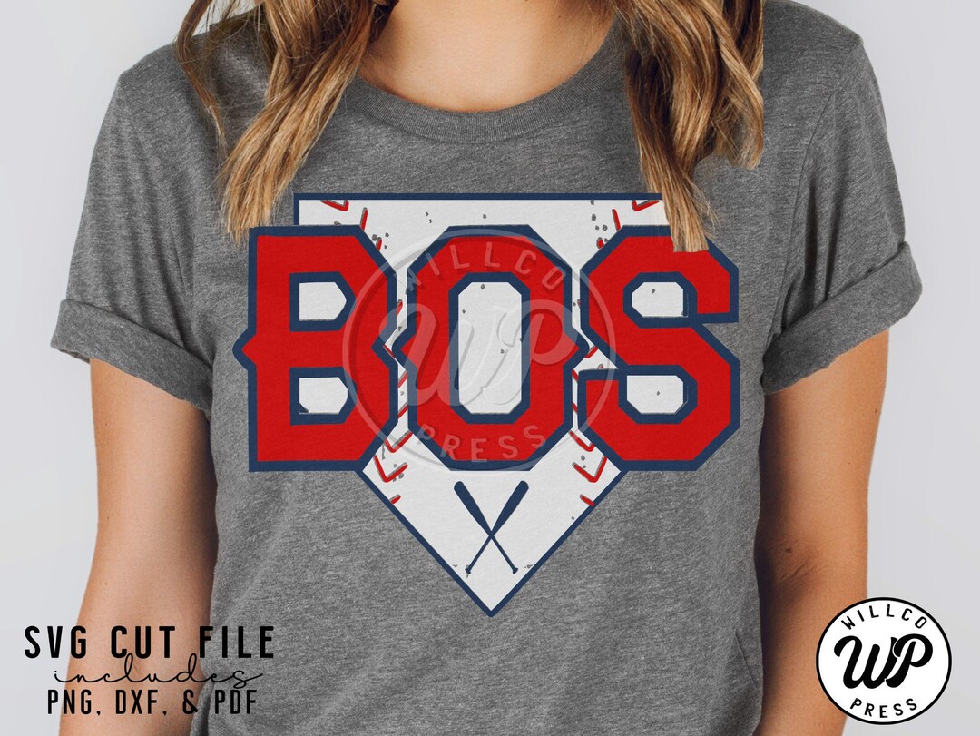 BOS Svg, Boston Baseball, Png, Dxf, Svg Files for Cricut, Shirt ...