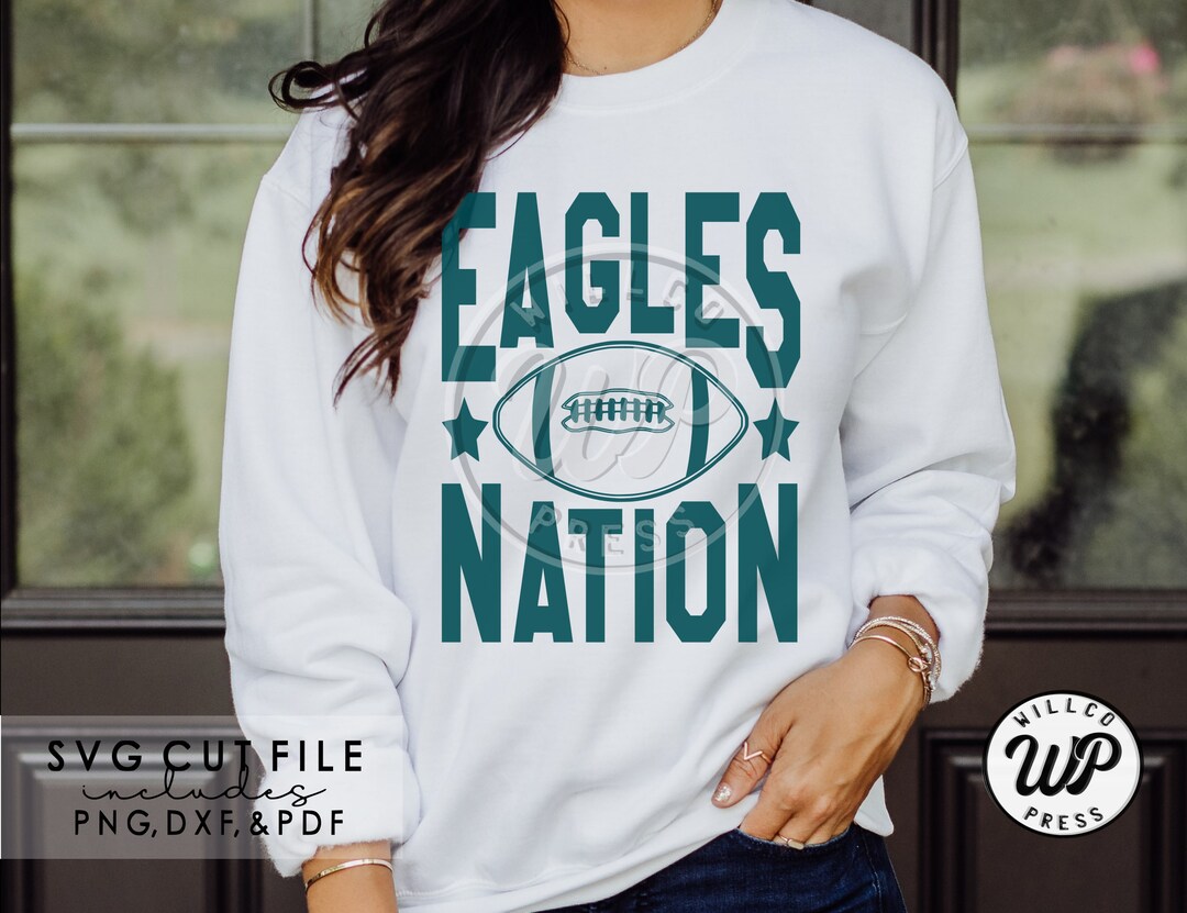 Eagles Nation Svg Eagles Football School Team Mascots Png - Etsy
