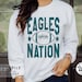 Eagles Nation Svg, Football Clipart, Transparent Png, Dtf Printing, Dxf ...