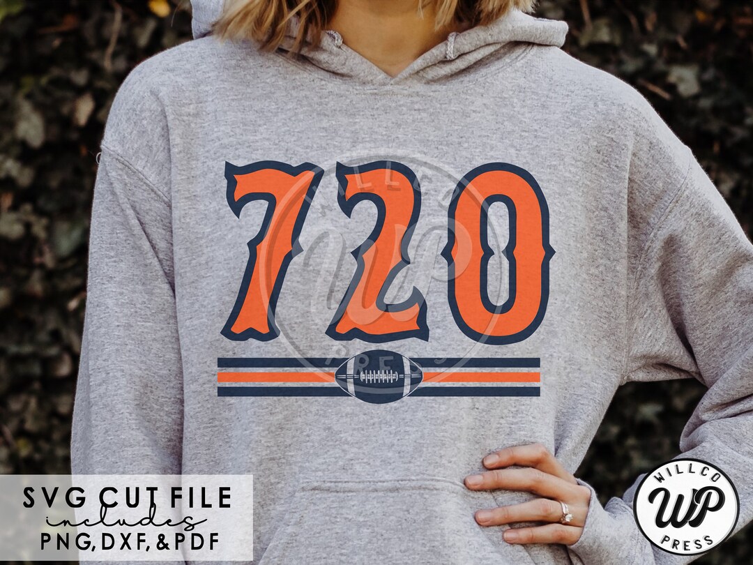 Denver Area Code, 720 Football Shirts, Digital Download, Transparent ...