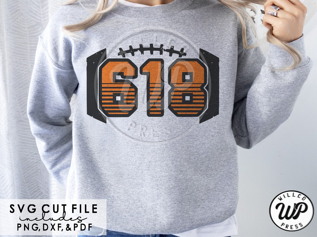 618 Football Png, Illinois Area Code, Svg Files for Cricut, Dxf for ...