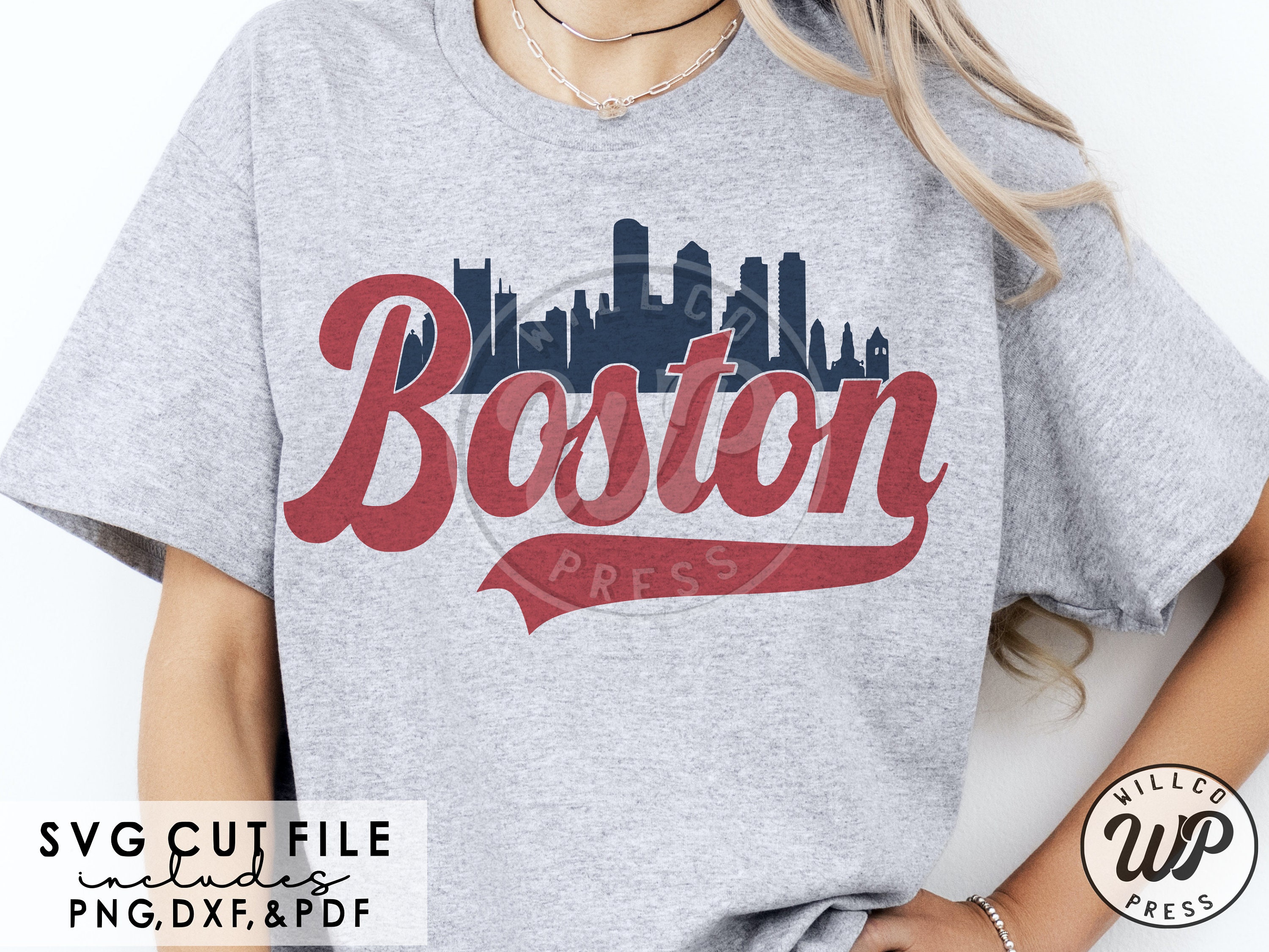 Boston Skyline Png, Boston Png, Svg Files for Cricut, Sublimination ...