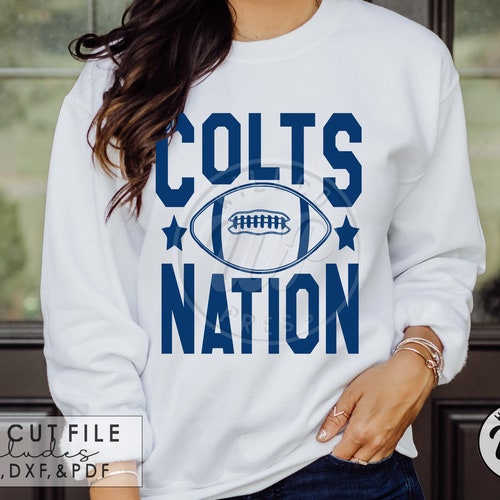 Colts Nation Svg Colts Football Retro Png Dxf Svg Files - Etsy